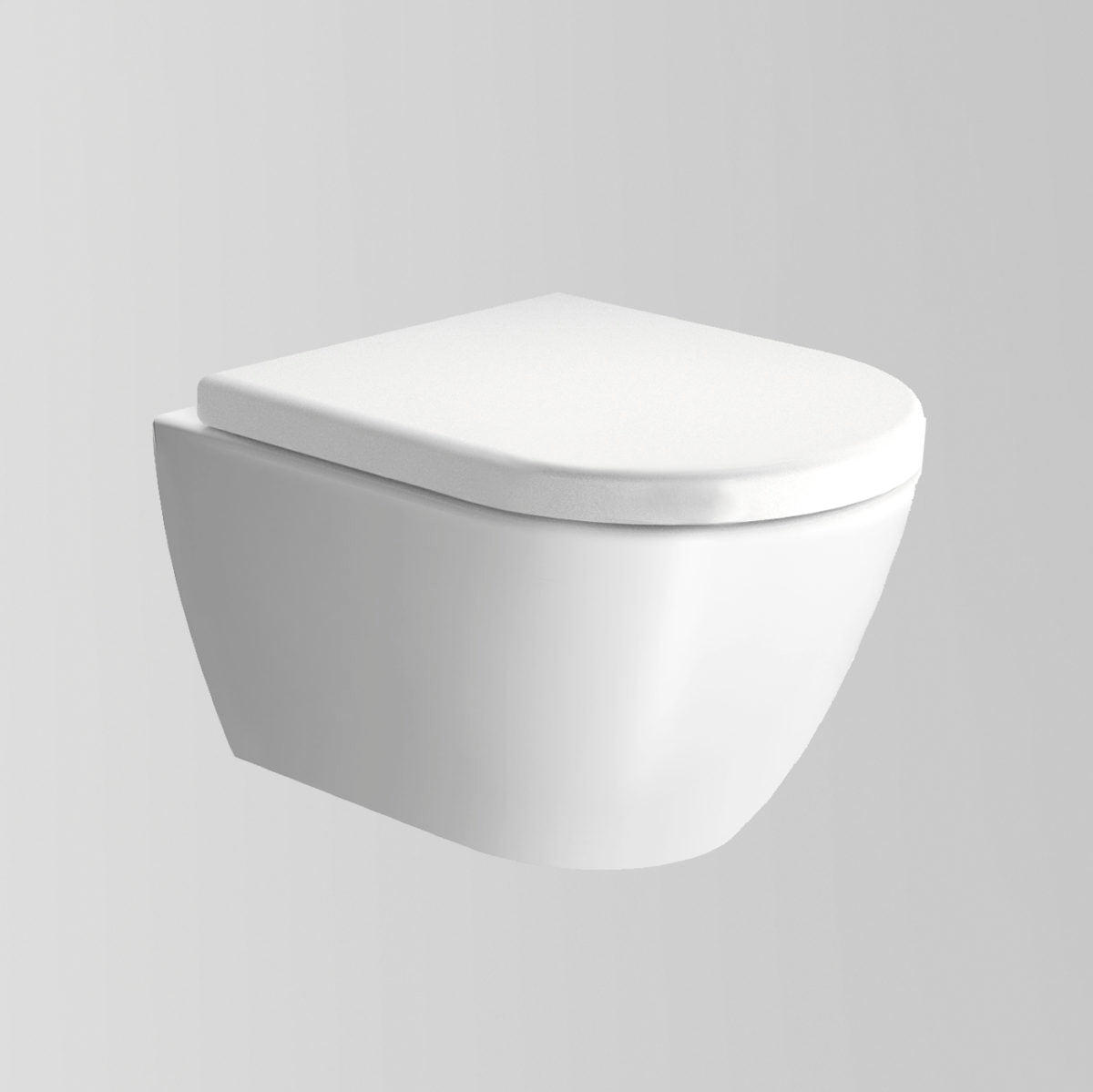 Astra Walker Pura Wall Mounted Swirlflush Toilet Pan with Soft-Close S ...