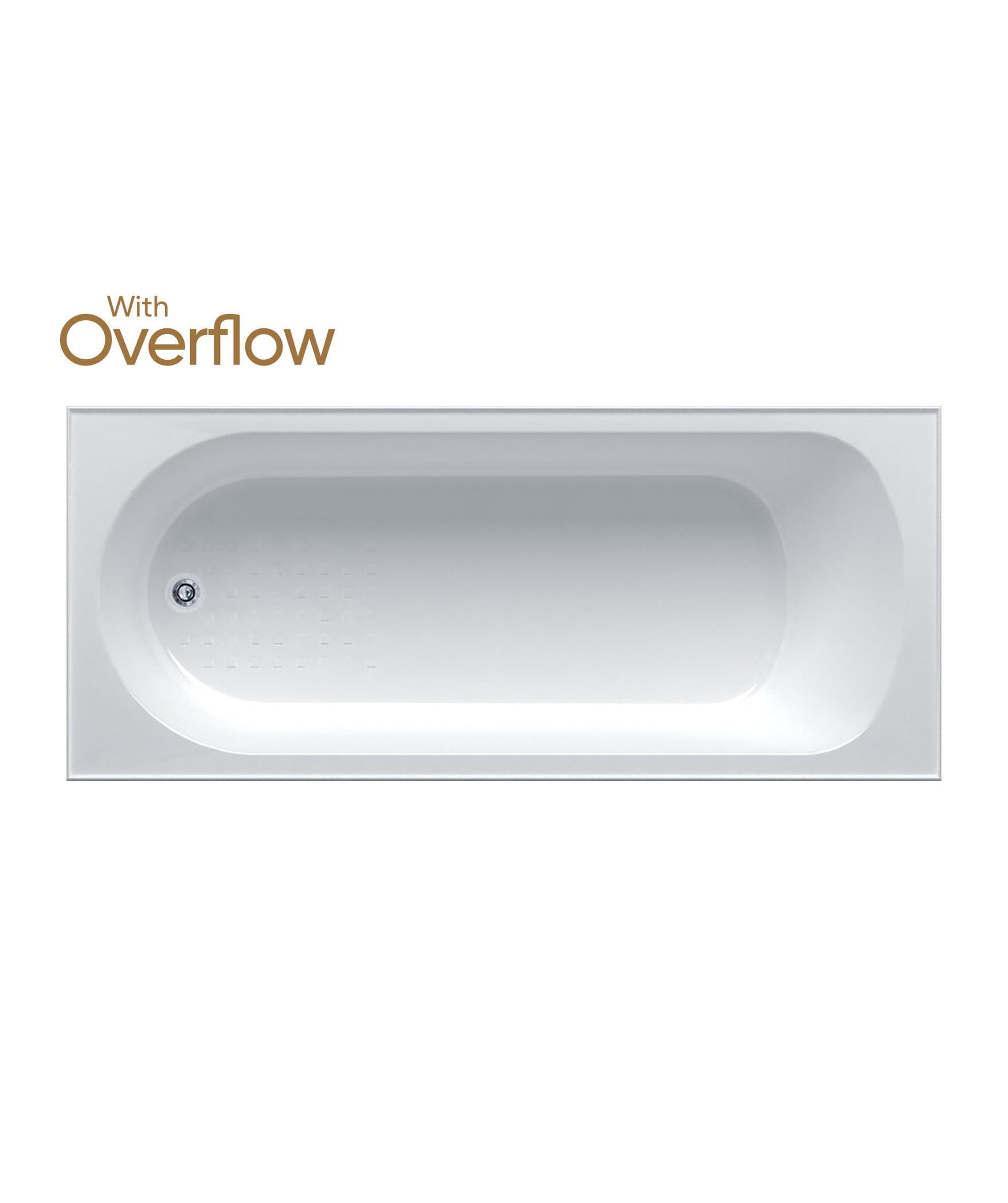 Seima Chios 102 (Tondo) inset bath | With Overflow & Basic Plug+Waste ...