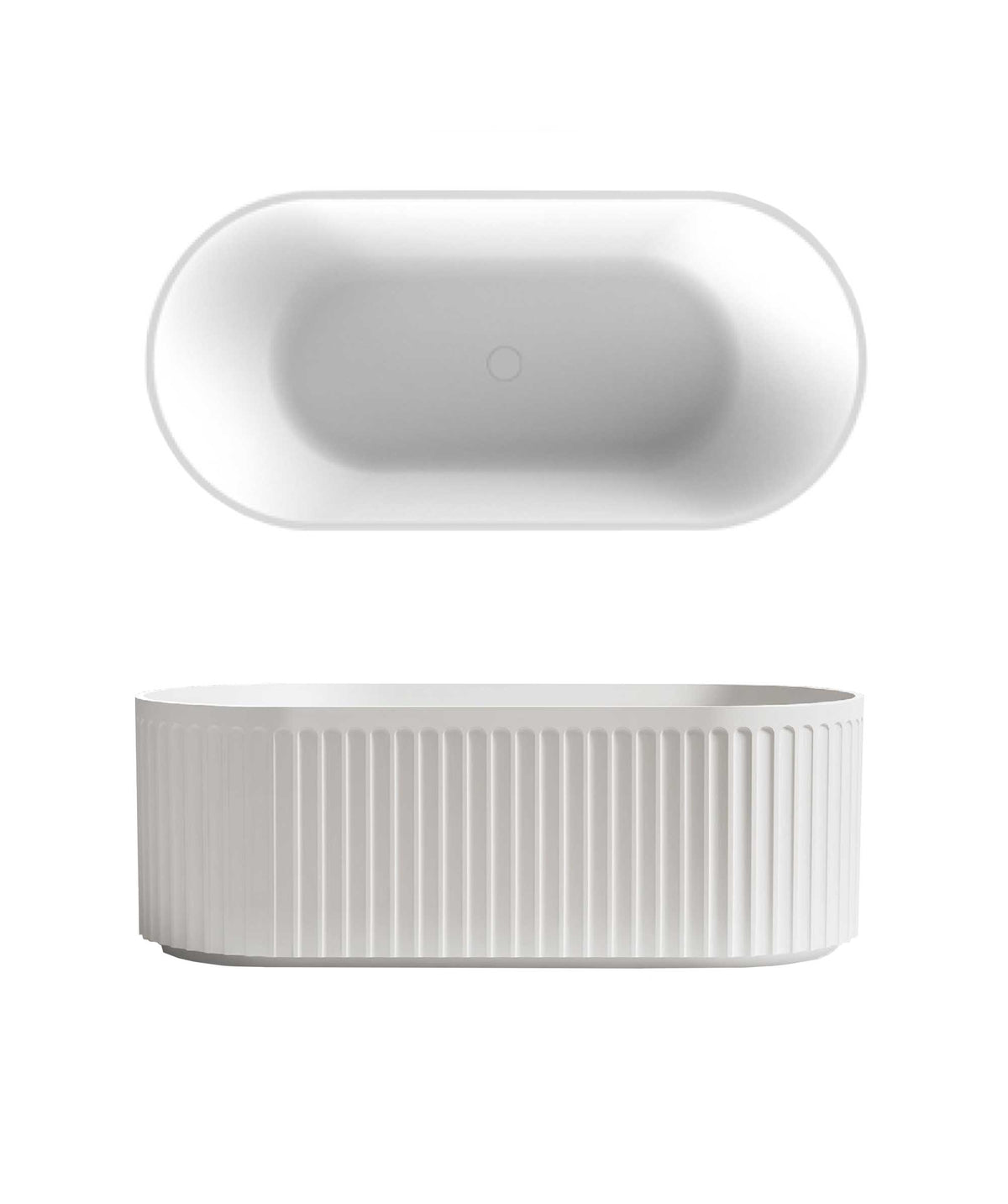 Seima Cleo 100 Fluted Freestanding Bath | No Overflow — The Bathroom ...