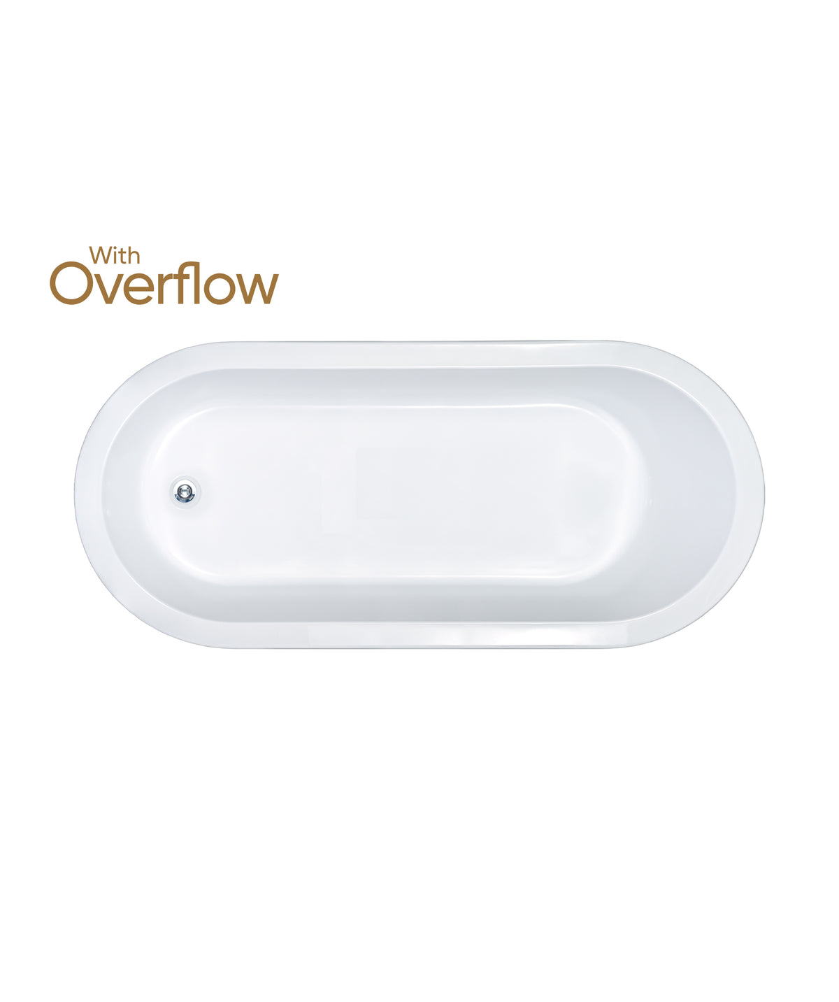 Seima Limni 135 inset island bath 1700mm | With overflow basic and Plu ...